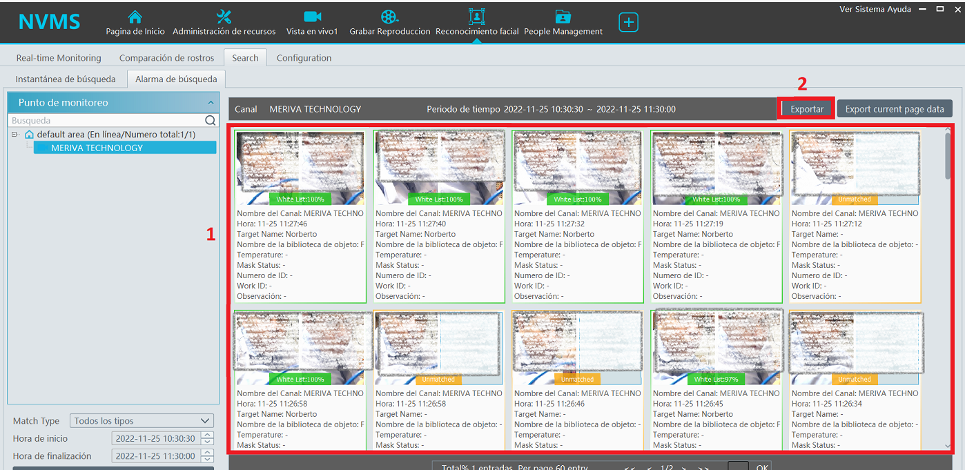 ¿Sabes como descargar los registros de reconocimiento facial en el software NVMS 2.0? – Centro ...