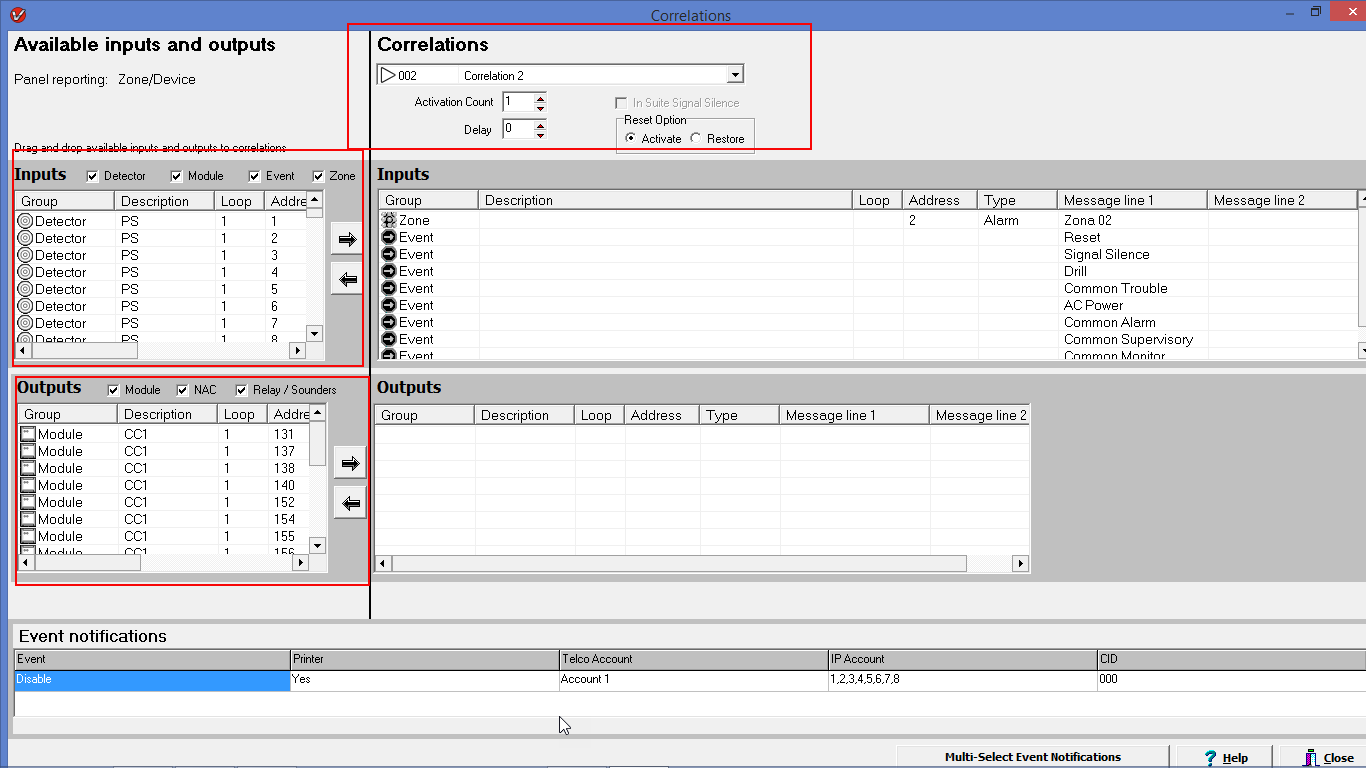 ¿Cómo es la configuración de las correlaciones en el software VS-CU de ...