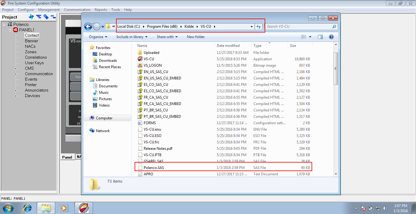 ¿Cómo exportar un proyecto desde el software VS-CU Kidde para paneles ...