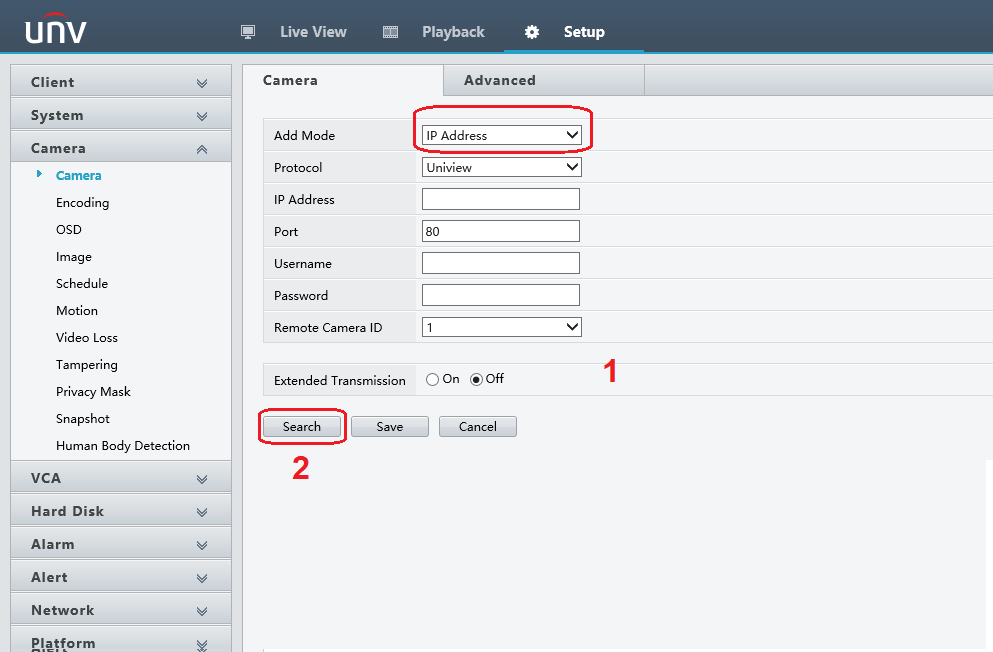 ¿Como agregar una cámara IP a un NVR UNV por medio de mi LAN? – Centro de Ayuda Tecnosinergia ...