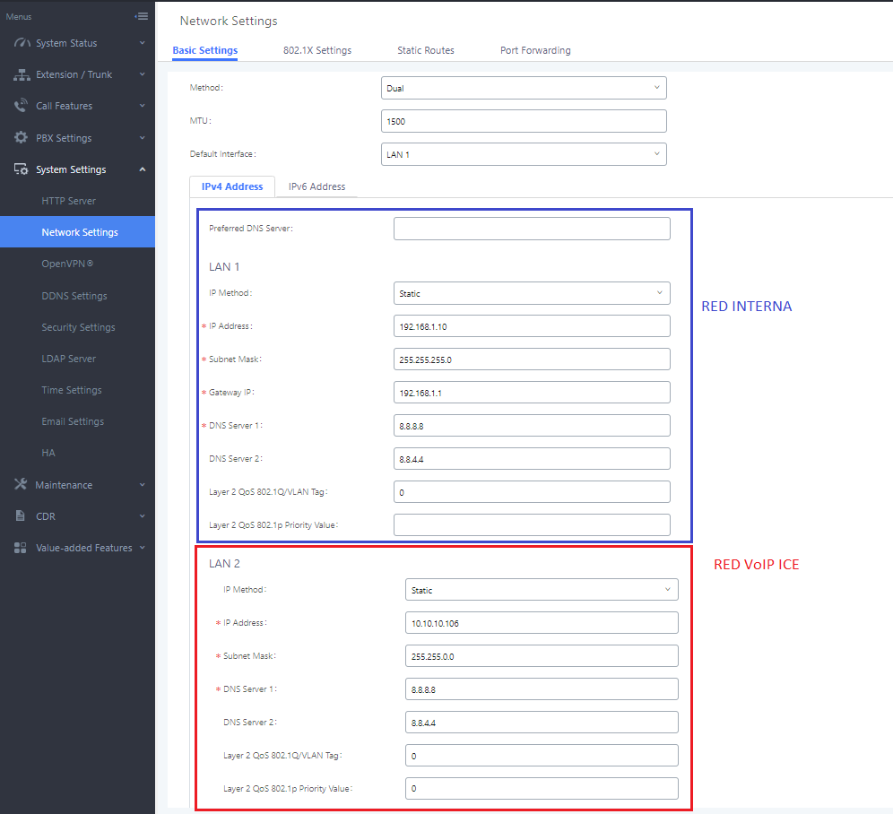 Configuración de troncal SIP con equipo fisico – Centro de Ayuda ...