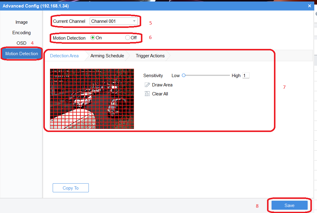 ¿Cómo puedo modificar la analítica de detección de movimiento de mis cámaras desde el software ...