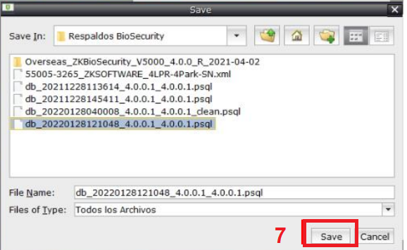 Como hacer un respaldo de base de datos de ZKBio CVSecurity – Centro de Ayuda Tecnosinergia ...