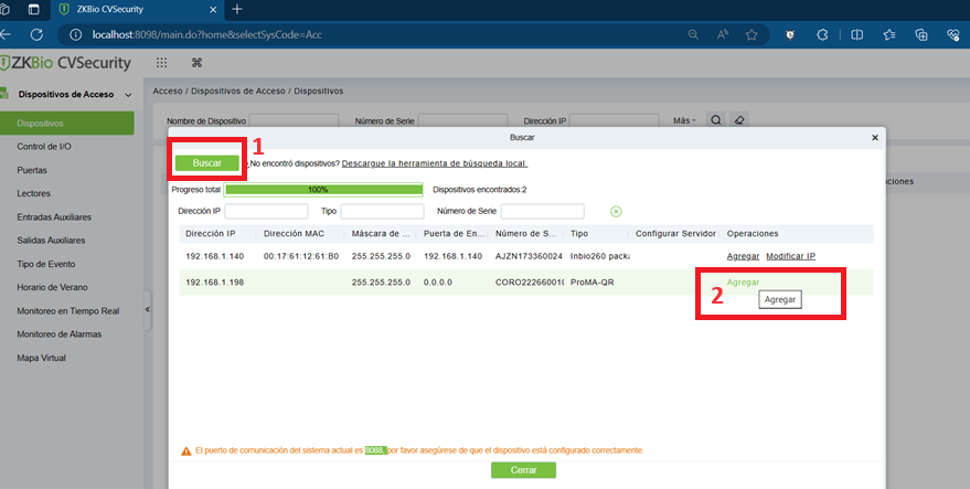 Como agregar la terminal de control de acceso PROMA-QR ZKBio CVSecurity – Centro de Ayuda ...