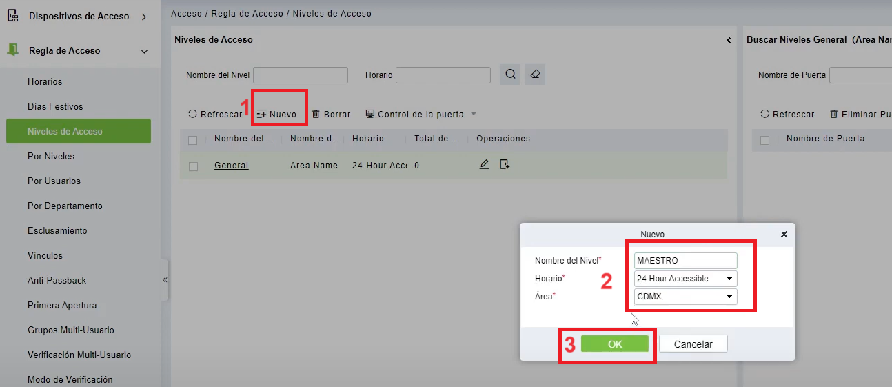 ¿Cómo crear los nivel de acceso en ZK CV Security? – Centro de Ayuda ...