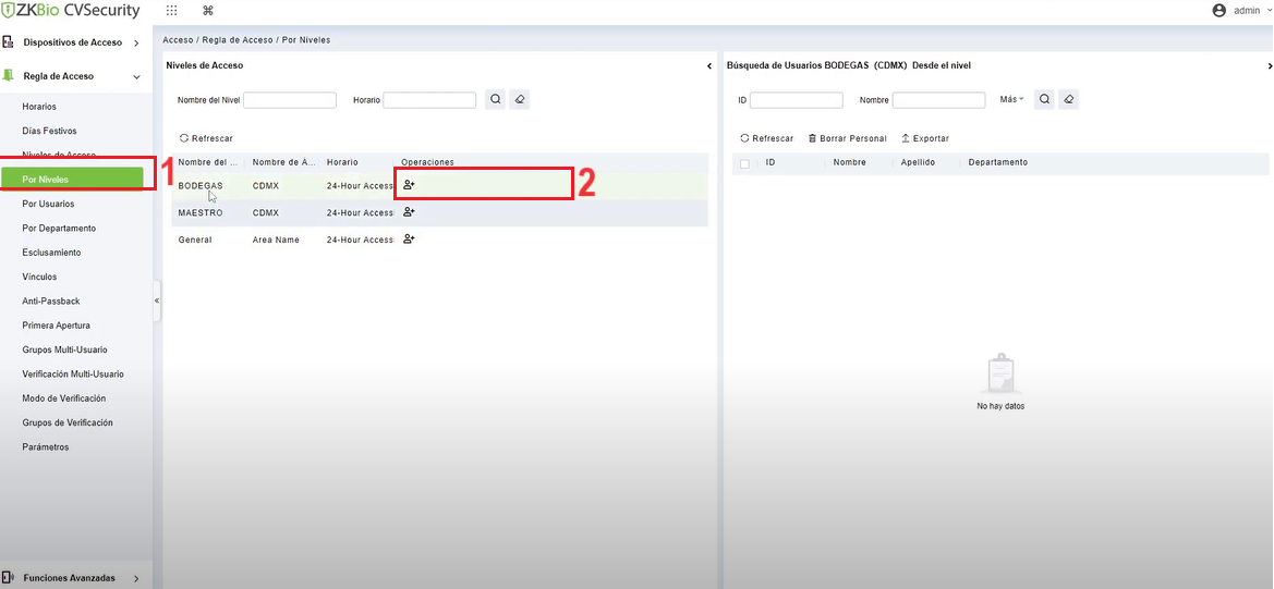 ¿Cómo crear los nivel de acceso en ZK CV Security? – Centro de Ayuda ...