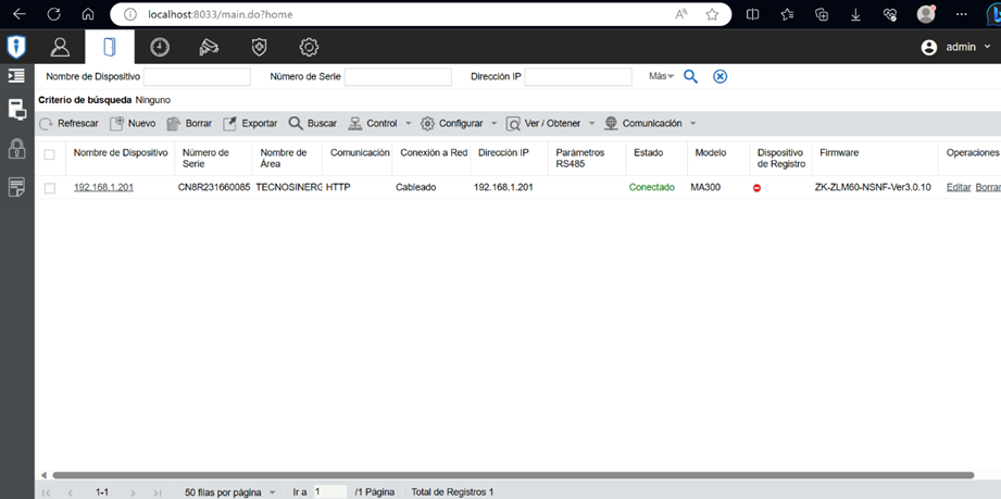 ¿Cómo ingresar a la Interfaz Web del equipo MA300 de ZKTeco? – Centro de Ayuda Tecnosinergia ...