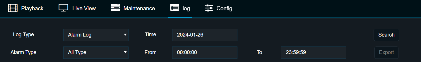 Verifica todas las alarmas de tu MDVR desde la interfaz web de Meriva ...