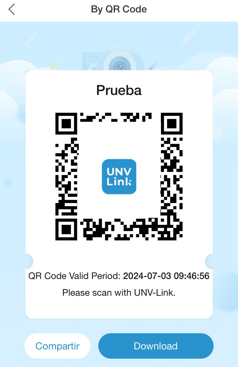 Comparte tus equipos UNV por QR con la app UNV Link – Centro de Ayuda Tecnosinergia ...