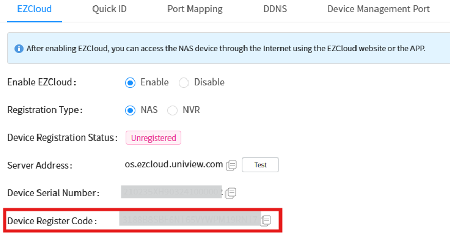Agrega el NAS de UNV a EZCloud – Centro de Ayuda Tecnosinergia - Tecnosinergia S. de R.L. de C.V ...