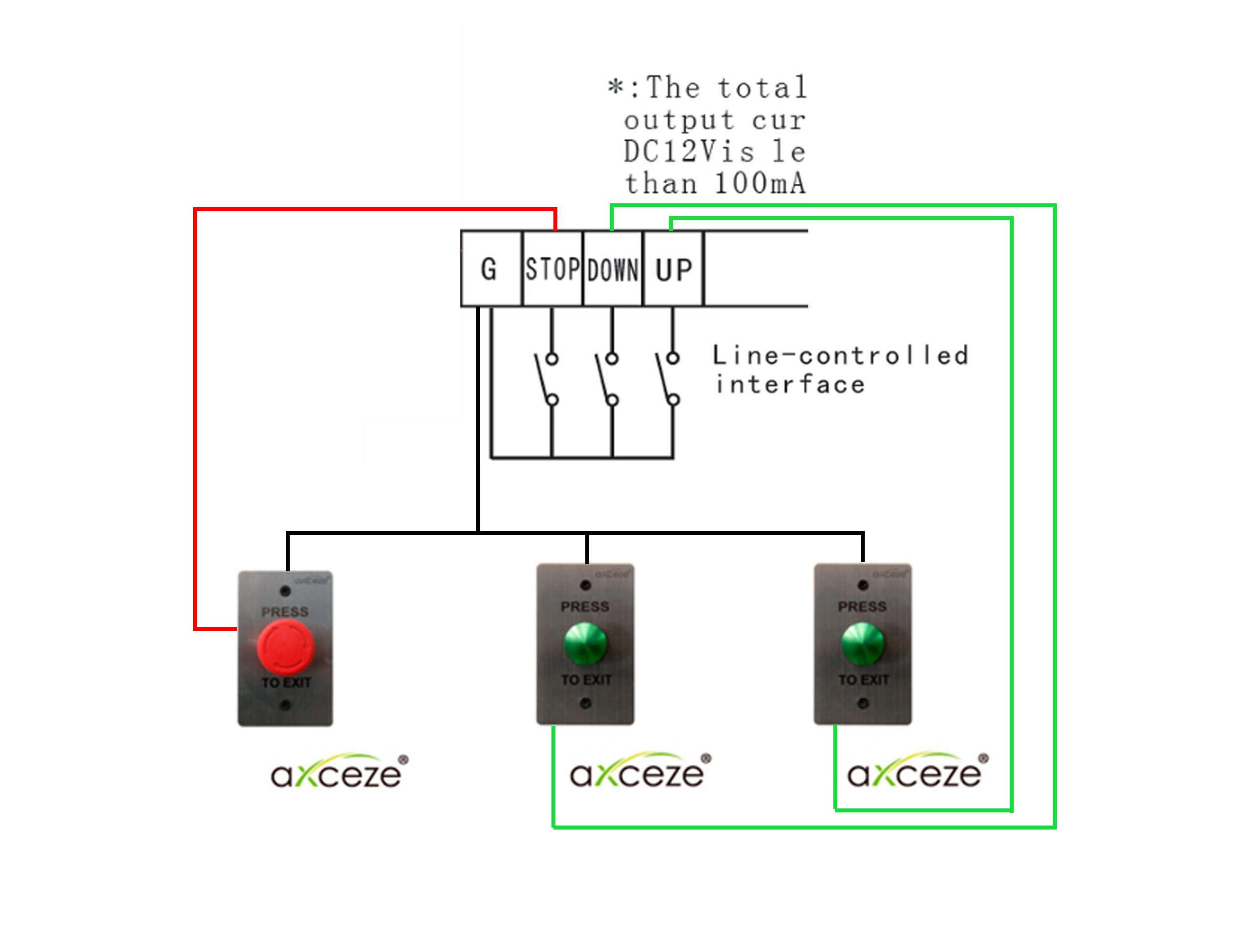 Diagrama de Conexión de 3 Botones en una Barrera CMP300 – Centro de ...