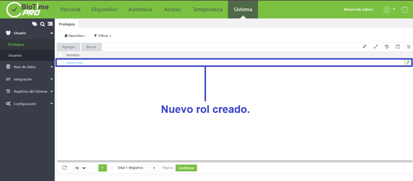 Privilegio de usuarios en BioTime Pro – Centro de Ayuda Tecnosinergia ...
