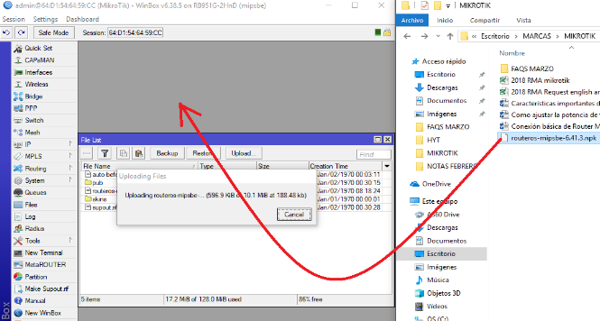 ¿Cómo realizar la actualización en router Mikrotik? – Centro de Ayuda ...