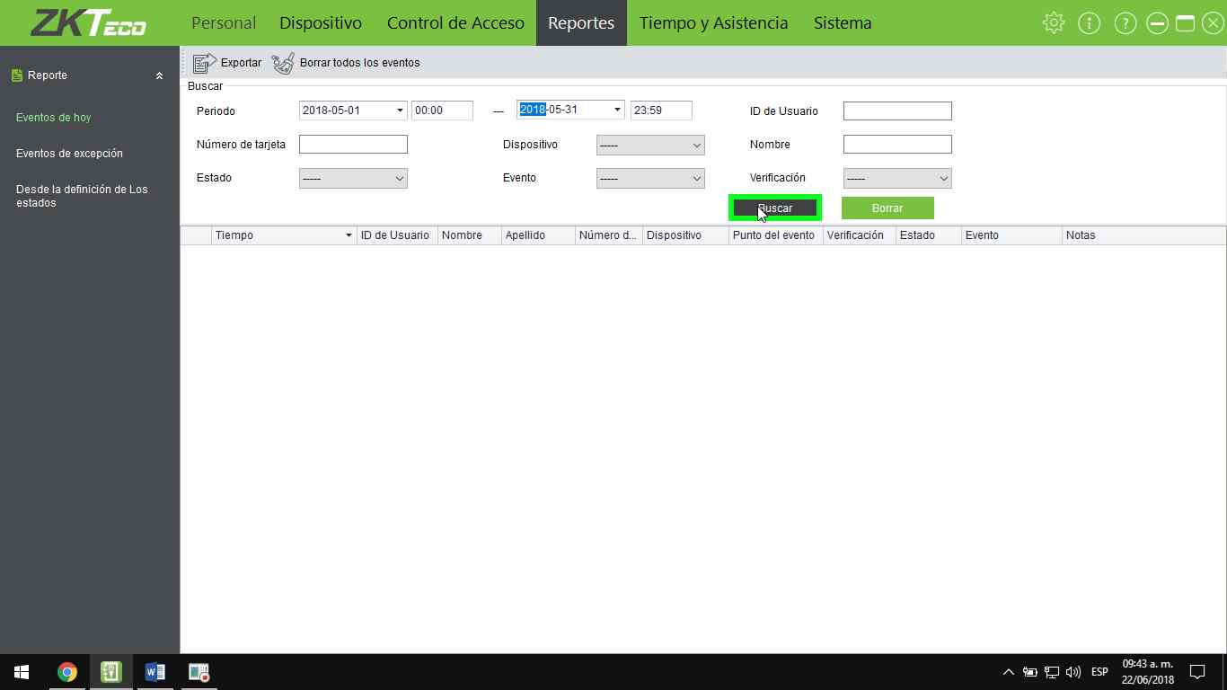 ¿Cómo obtener reportes de ZKAccess 3.5 de ZKTeco? – Centro de Ayuda ...