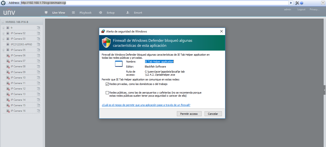 ¿Cómo puedo ver mis dispositivos UNV en el navegador Google Chrome con ...