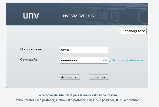 Agrega vista previa desde la interfaz web del NVR UNV – Centro de Ayuda ...
