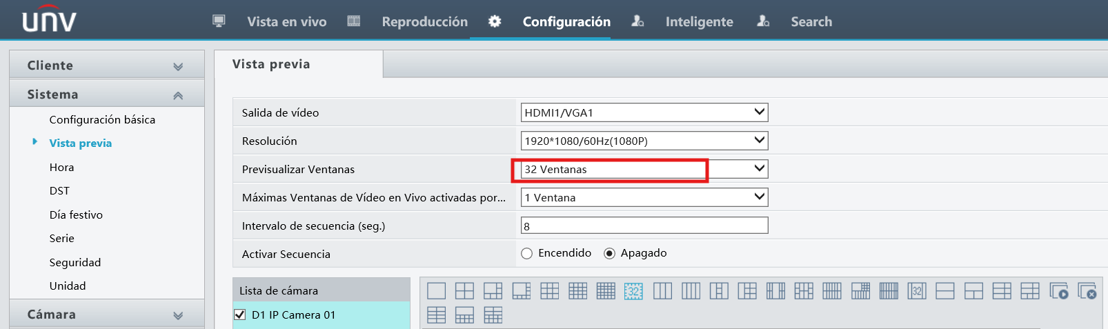 Agrega vista previa desde la interfaz web del NVR UNV – Centro de Ayuda ...