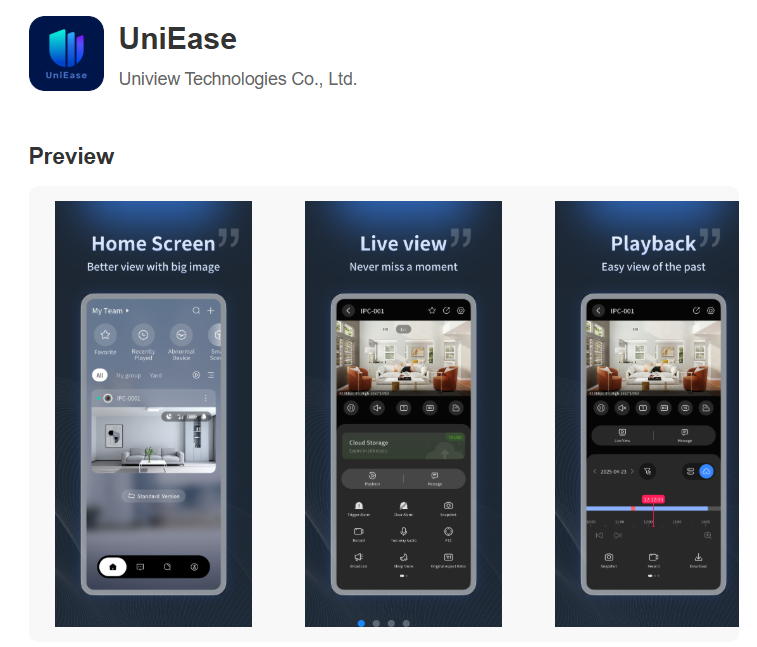 Gestiona tus dispositivos UNV fácilmente con la nueva app UniEase de ...