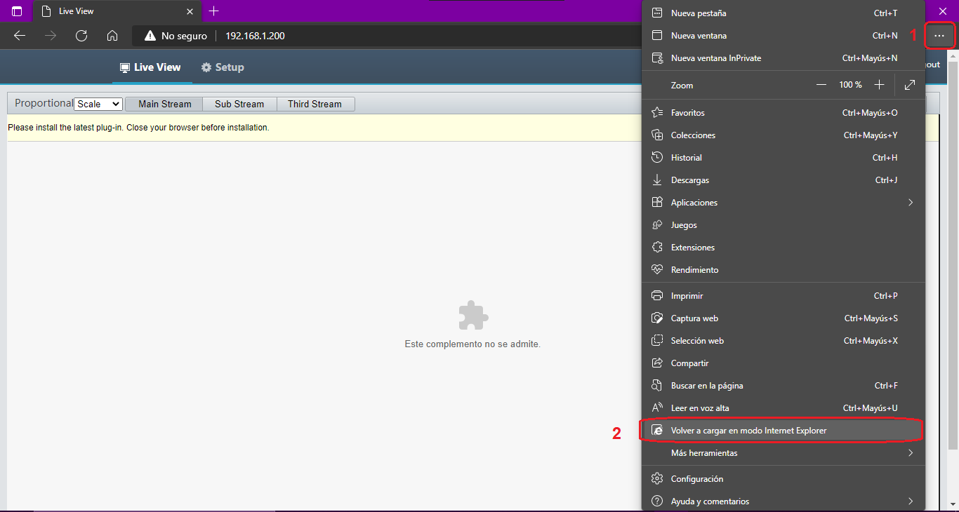 ¿Cómo visualizar las cámaras y NVR de UNV a través de Microsoft Edge ...