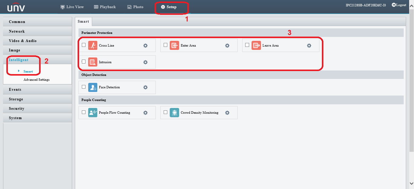 Como configurar la función de Tri-Guard en cámaras de UNV – Centro de Ayuda Tecnosinergia ...